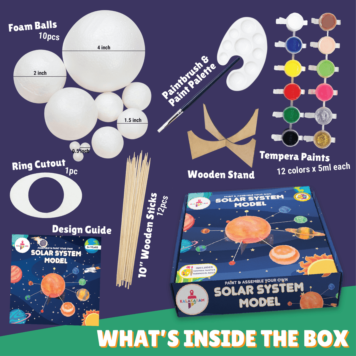 DIY Solar System Model Kit for Kids - Paint & Learn About Space ...