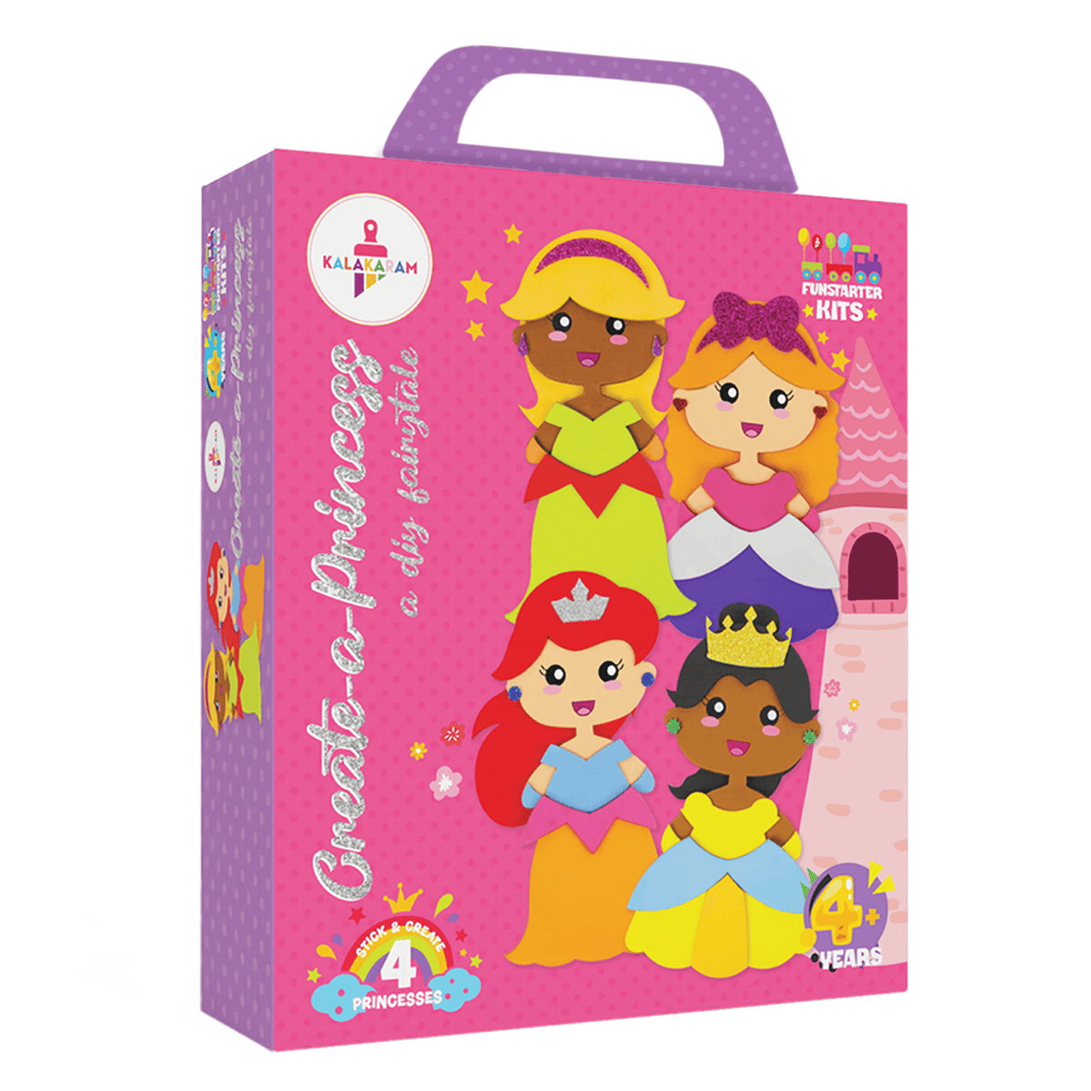 Princess Craft Kit - DIY Crown & Wand Making for Girls 4-8 – Kalakaram