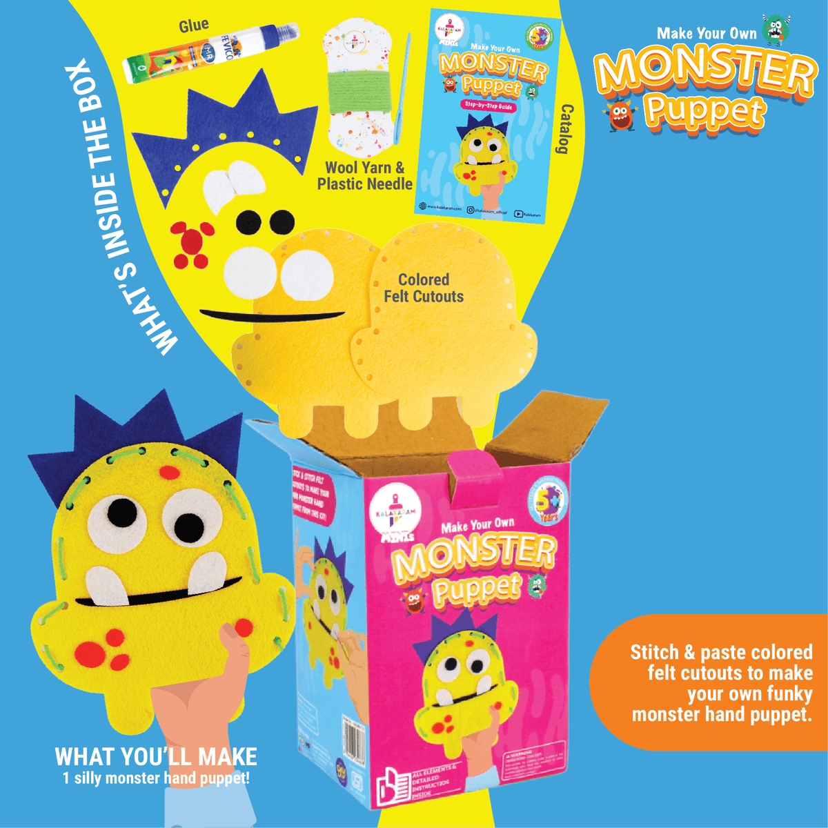 MINIs Buzzy Collection - 12-in-1 Mini Craft Kit for Kids – Kalakaram