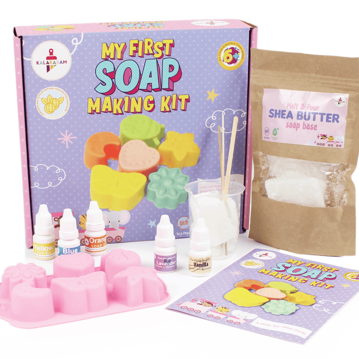 Kids Soap Making Kit - 5 DIY Craft Birthday Gift for Children – Kalakaram